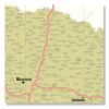 60 - Département de l'Oise - Carte géographique
