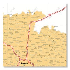 80 - Département de la Somme - Carte géographique